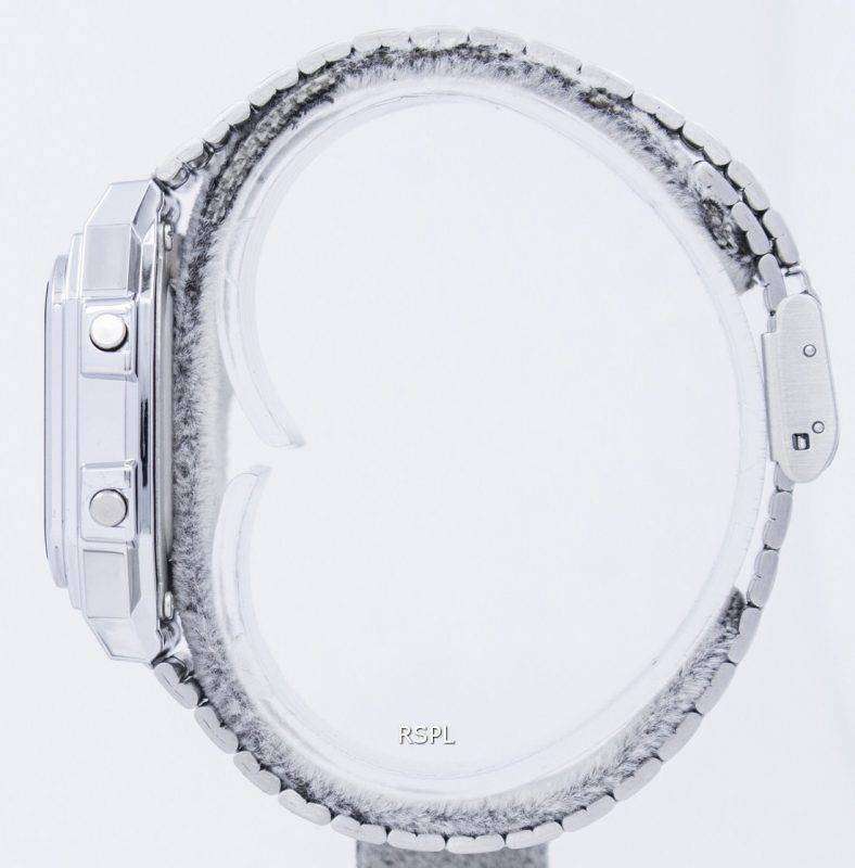 Casio Digital Stainless Steel Alarm Chrono Dual Time A178WA-1ADF A178WA-1A Mens Watch ...