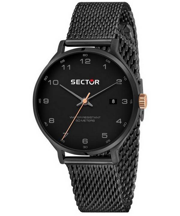 Sector 370 Black With Sandblast Dial Quartz R3253522005 Men's Watch ...