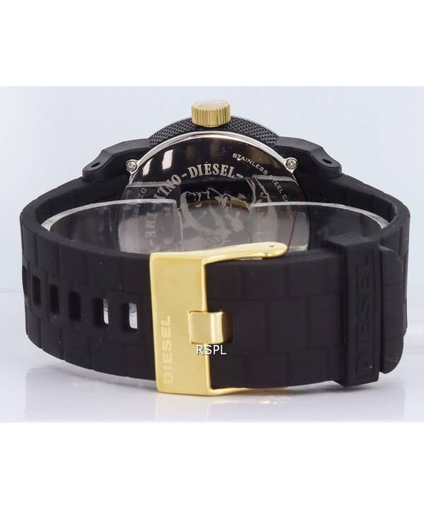 Diesel Double Down Silicon Black Dial Quartz DZ1972 Mens Watch ...