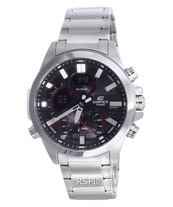 Casio Edifice Smartphone Link Analog Digital Quartz ECB-30D-1A ECB30D-1 100M Mens Watch ...