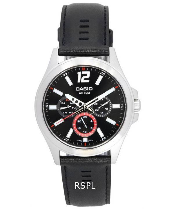 Casio Analog Multifunction Dial Quartz MTP-E350L-1B MTPE350L-1B Men's Watch - Citywatches.co.za