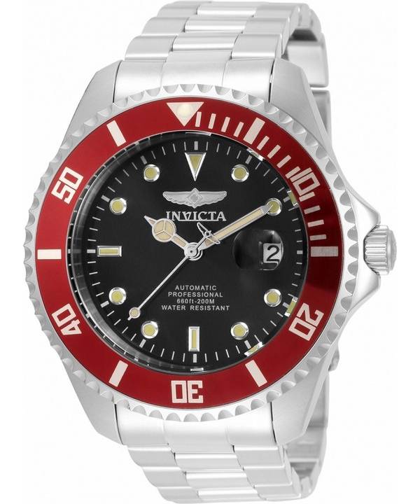 Invicta Pro Diver Professional Black Dial Automatic Diver's 35854 200M ...