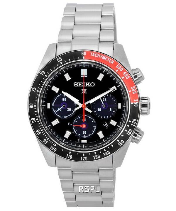 Seiko Prospex Speedtimer Go Large Solar Chronograph Black Dial SSC915 ...