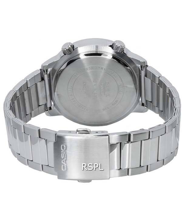 Casio Enticer Standard Analog Stainless Steel Quartz MTD-130D-1A MTD130D-1 100M Mens Watch ...