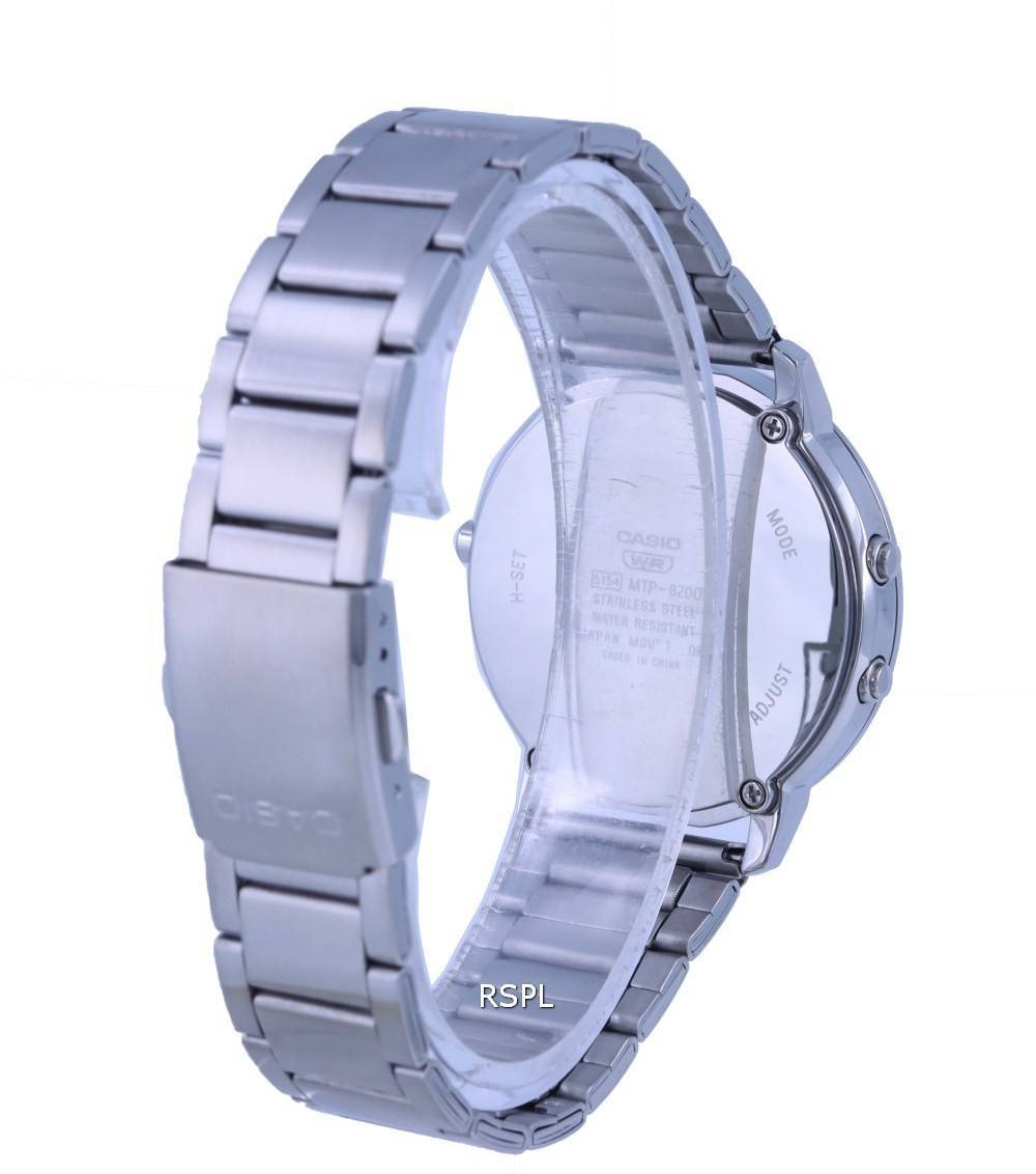 Casio Standard Stainless Steel Analog Digital MTP-B200D-7E MTPB200D-7 Mens Watch - Citywatches.co.za