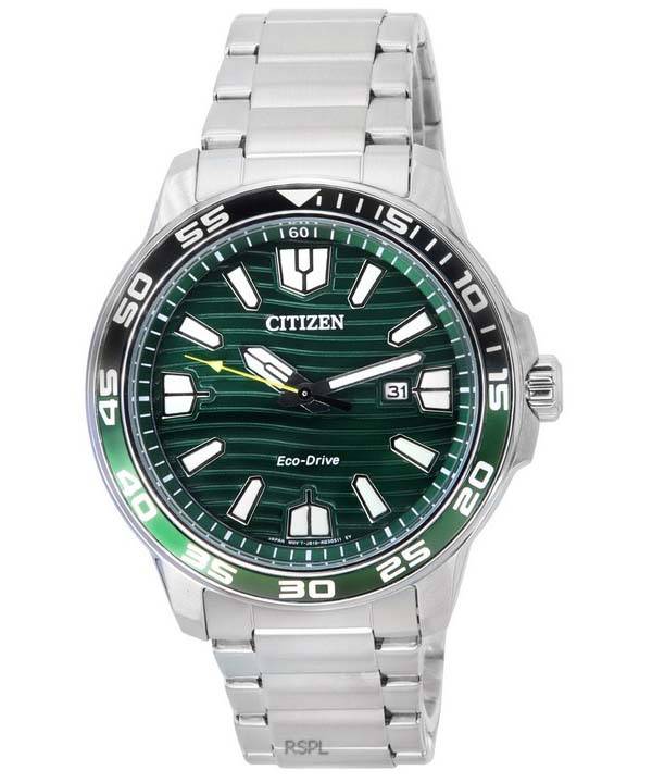 Citizen Marine Sport Green Dial Stainless Steel Eco-Drive AW1526-89X ...