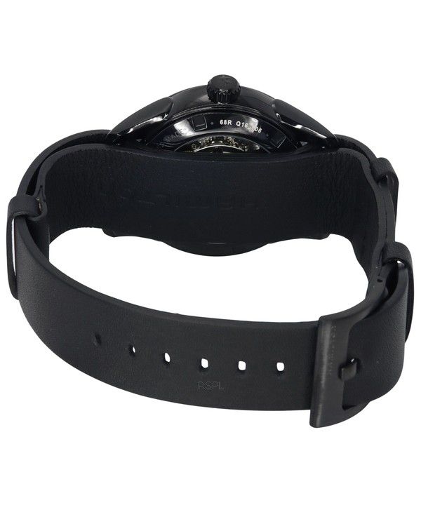 Hamilton Jazzmaster Leather Strap Black Dial Automatic H32255730 Unisex ...