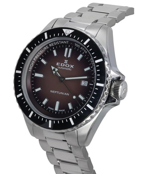 Edox Skydiver Neptunian Red Dial Automatic Diver's 801203NMBRD 1000M ...