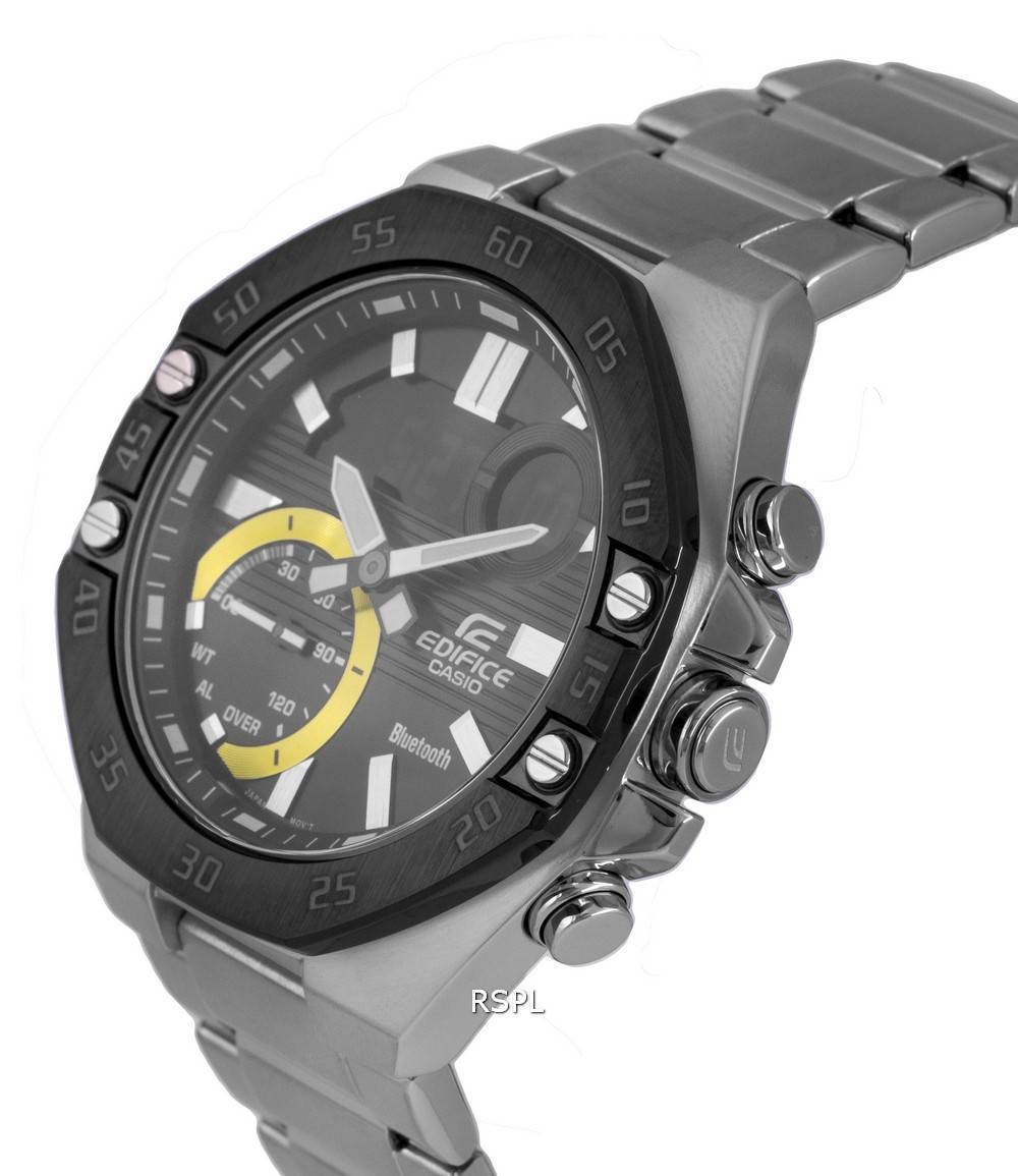 Casio Edifice Mobile link Analog Digital Quartz ECB-10DB-1B ECB10DB-1B 100M Men's Watch ...