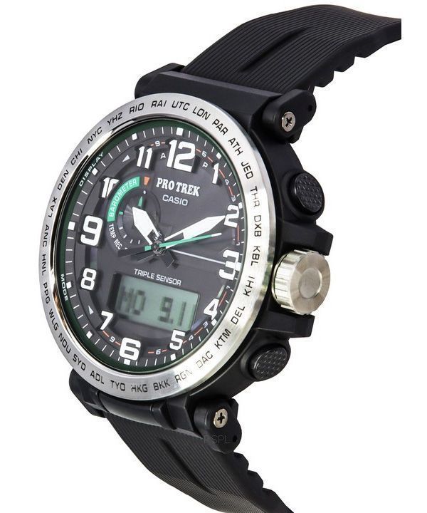 Casio ProTrek Analog Digital Black Dial Solar PRG-601-1 100M Men's ...