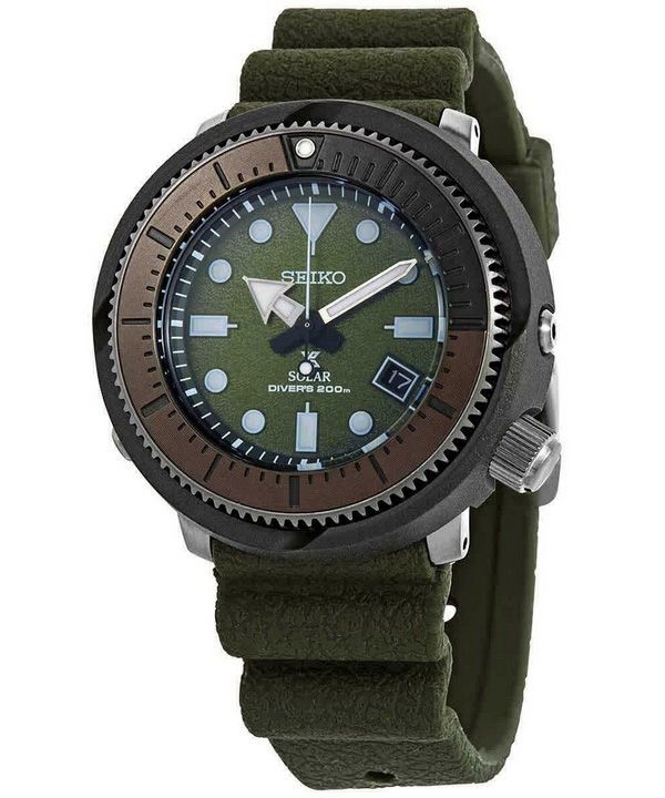 Seiko Prospex Solar Diver's Green Dial SNE561P1 SNE561P 200M Men's ...