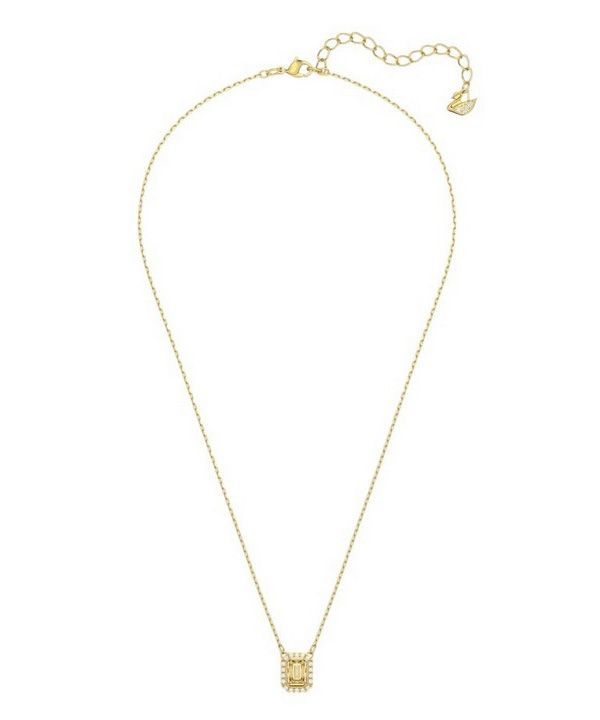 Swarovski Millenia Cubic Zirconia Stone Yellow Gold Plated Octagon Cut ...