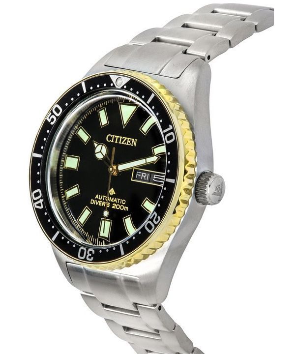Citizen Promaster Marine Stainless Steel Black Dial Automatic Divers ...