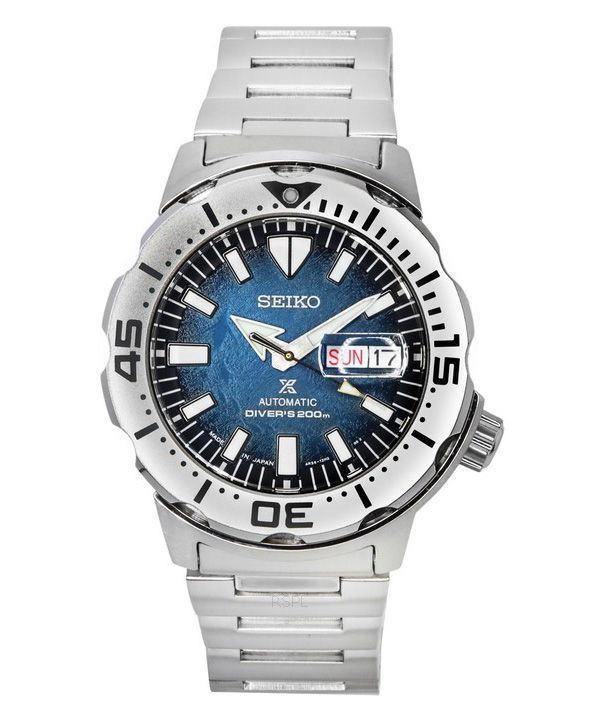 Seiko Prospex Save The Ocean Special Edition Blue Dial 24 Jewels Automatic Diver's SRPH75J1 200M ...