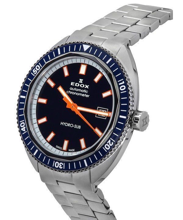 Edox Hydro-Sub Automatic Chronometer Limited Edition Blue Dial Diver's ...