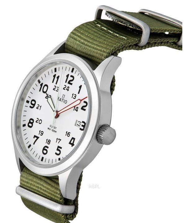 Ratio Quest Men's Field Watch Sapphire Nylon Strap Quartz RTQ025 100M ...