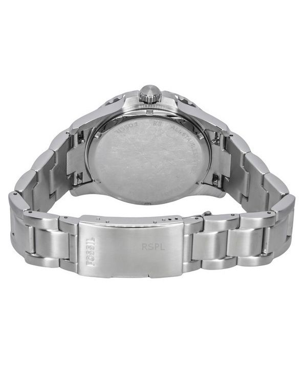 Fossil Blue Dive Stainless Steel Black And Blue Dial Quartz FS6038 100M ...