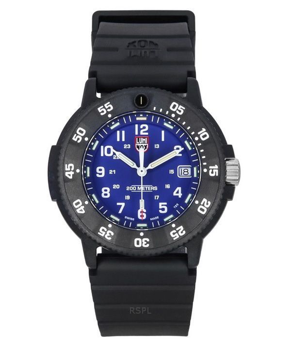 Luminox Original Navy Seal EVO Rubber Strap Blue Dial Quartz Diver's XS ...