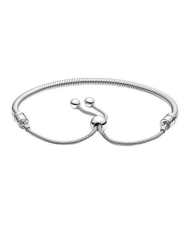 Pandora Moments Snake Chain Slider Bracelet 599652C01-2 For Women ...