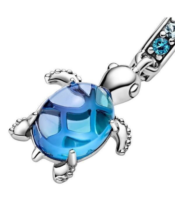 Pandora Murano Glass Sea Turtle Dangle Charm 798939C01 For Women ...