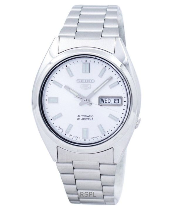 Refurbished Seiko 5 Stainless Steel Silver Dial Automatic SNXS73J1 Men ...